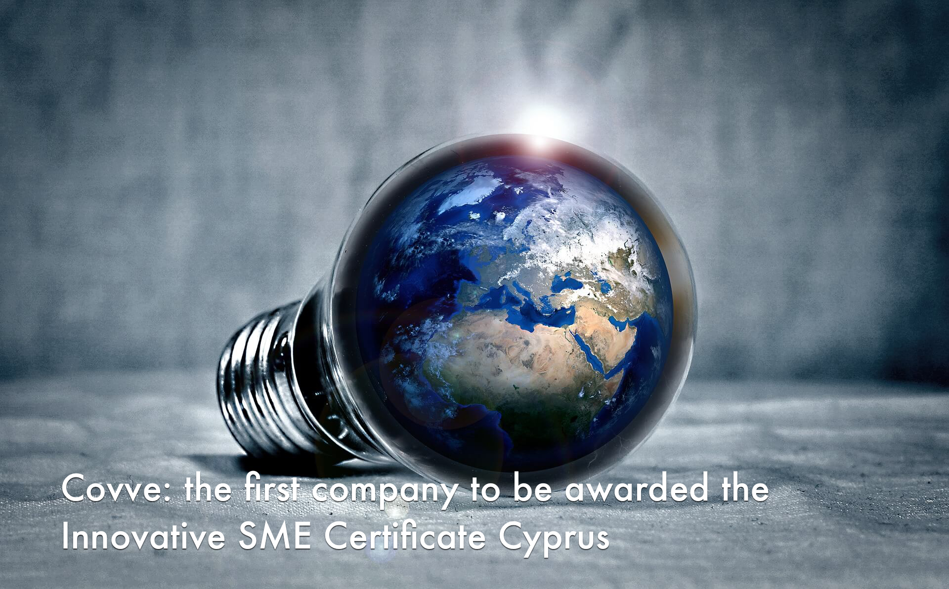 Covve: the first company to be awarded the Innovative SME Certificate ...