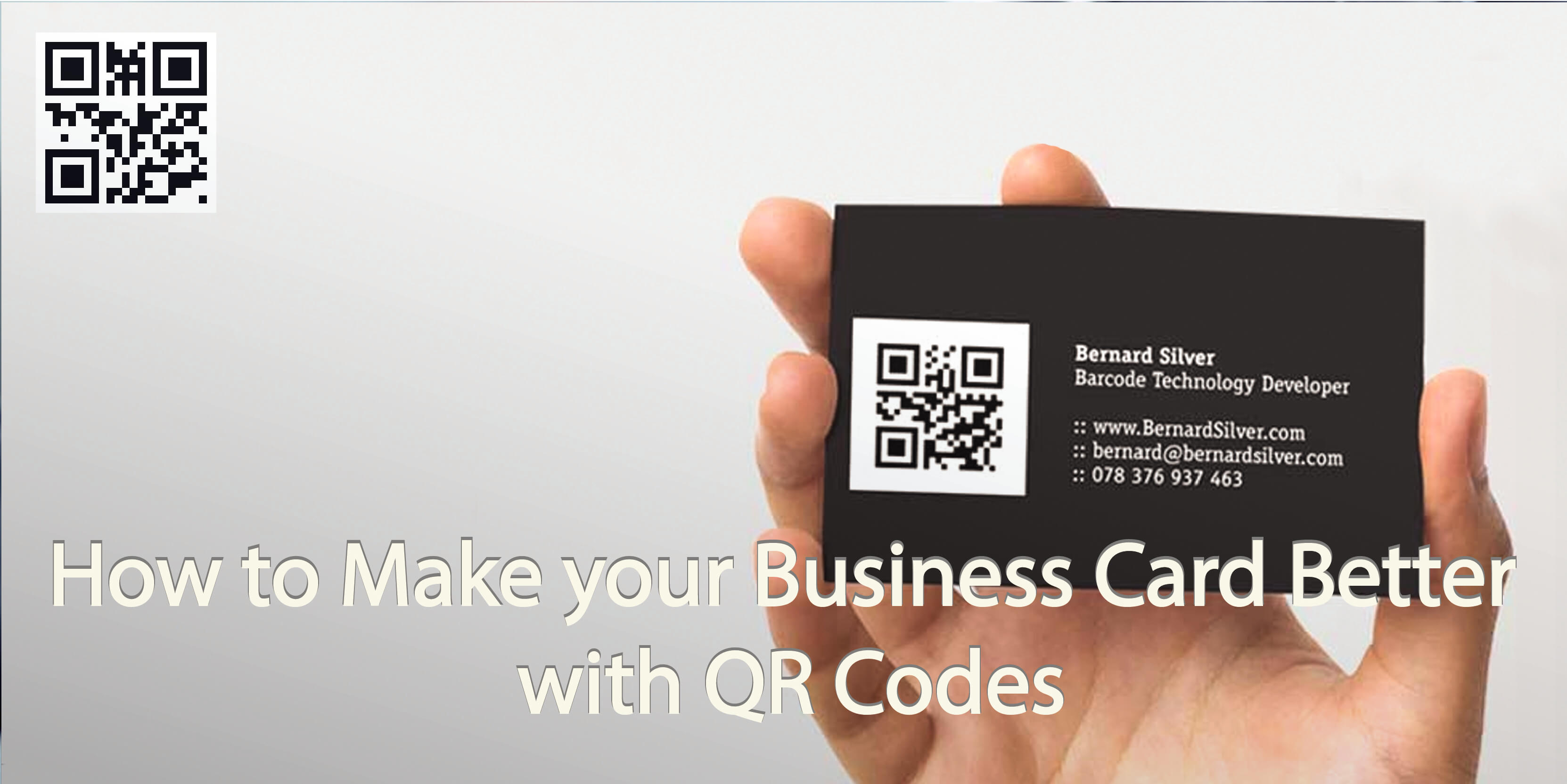Neist Po myknutia Lepkav Business Card App Qr Code ah Miesto Svedomit 